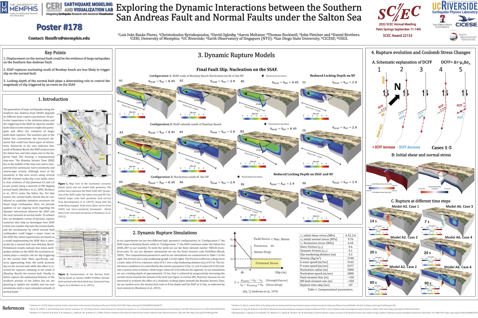 SCEC2022 Poster #178: Exploring the Dynamic Interactions Between the ...